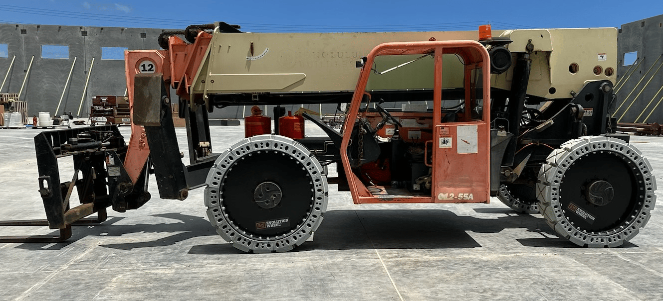 Evolution Wheel - Non Marking Solid Telehandler Tires